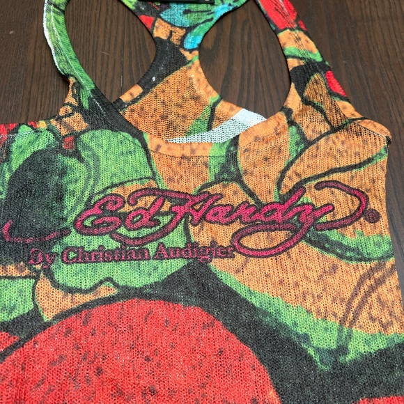 Ed Hardy | Tops | Vintage Ed Hardys Tanktop | Poshmark